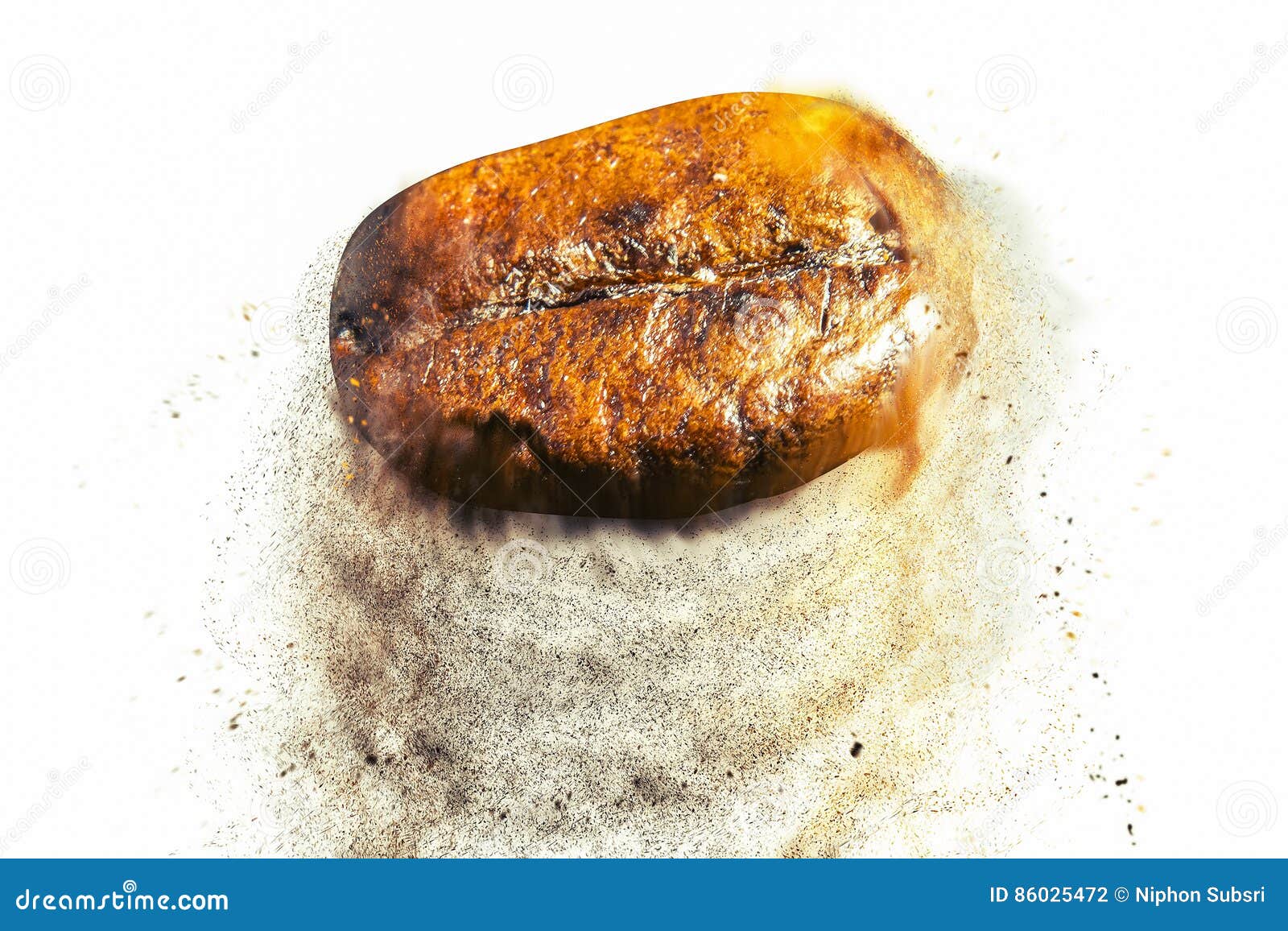 Coffee beans breaking stock photo. Image of espresso - 86025472