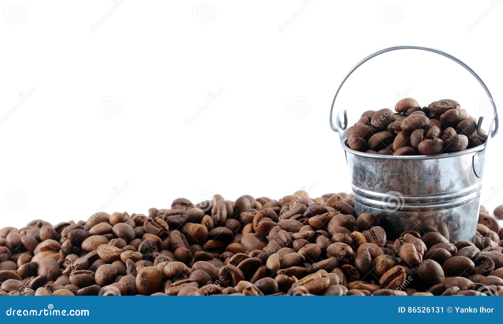 Coffee Beans in the Bucket. Stock Image - Image of drinks, arabica ...