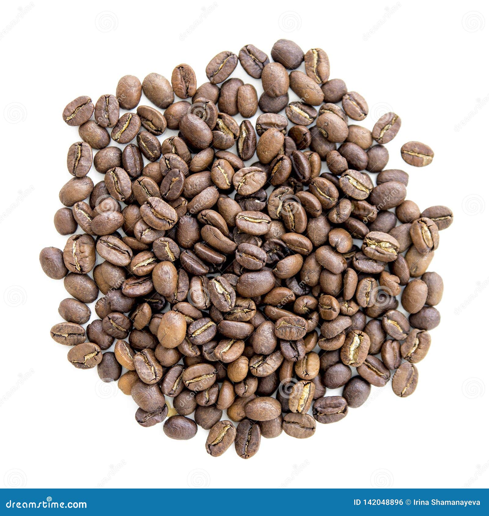 Coffee Beans in Bulk on a Homogeneous Background Stock Photo - Image of ...