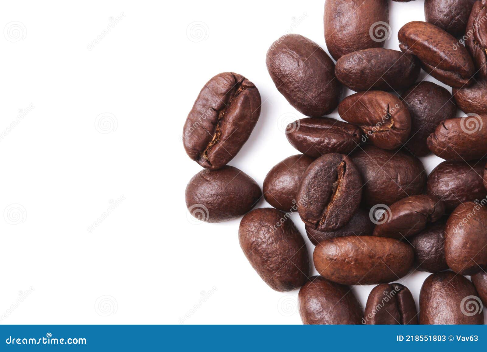 Coffee beans in bulk stock image. Image of dark, black - 218551803