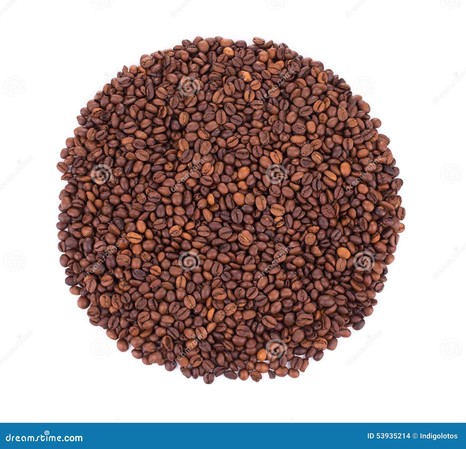 Coffee Beans circle. stock photo. Image of bean, grain - 53935214
