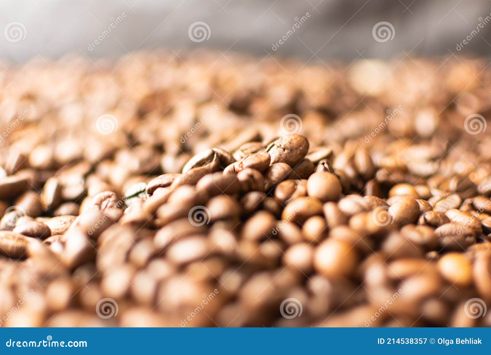 Coffee Beans are Spread Out on the Surface Stock Image - Image of ...