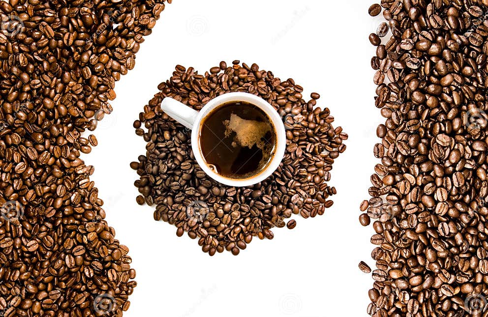 Coffee Beans with Copy Space Stock Image - Image of coffee, background ...