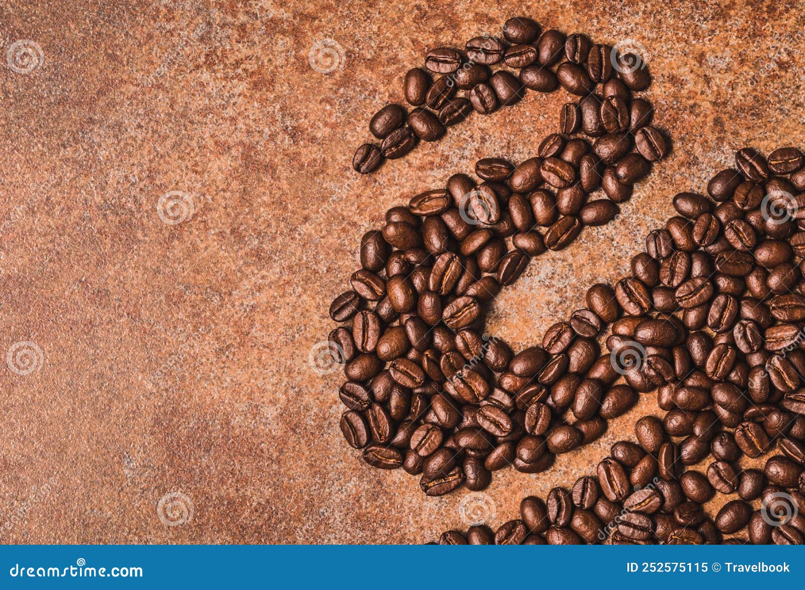 Coffee Beans Copy Space Background. Stock Image - Image of coffee ...