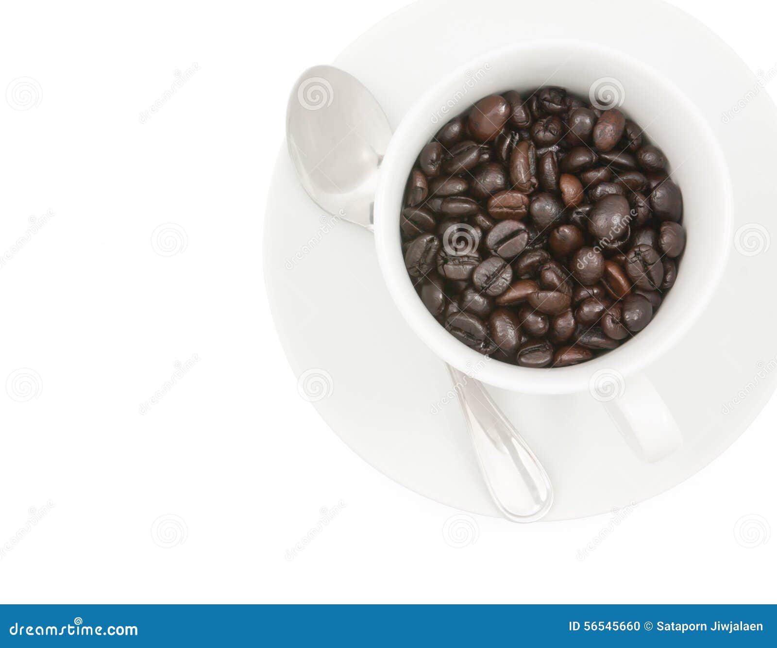 Coffee beans in the cup stock photo. Image of mocha, heap - 56545660