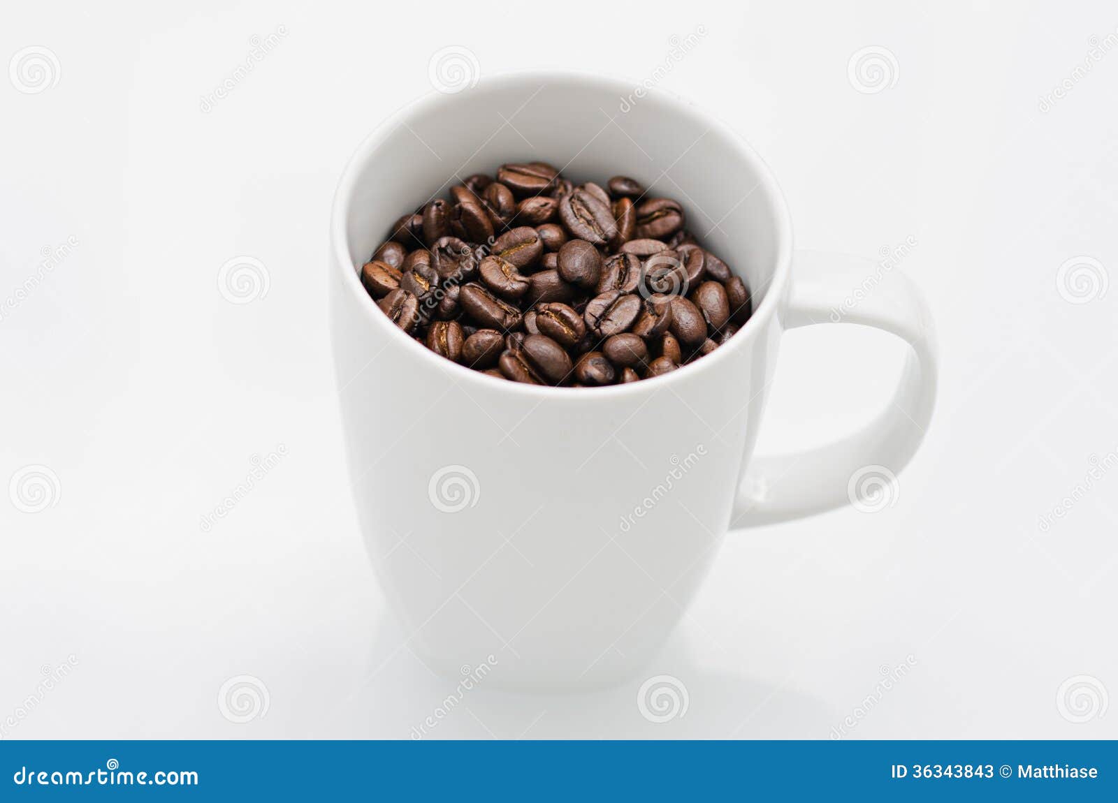 Coffee beans and cup stock image. Image of cappuccino - 36343843