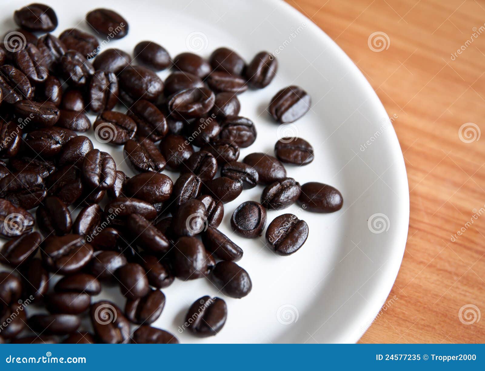 Coffee Beans On A Disk . Picture Image: 24577235