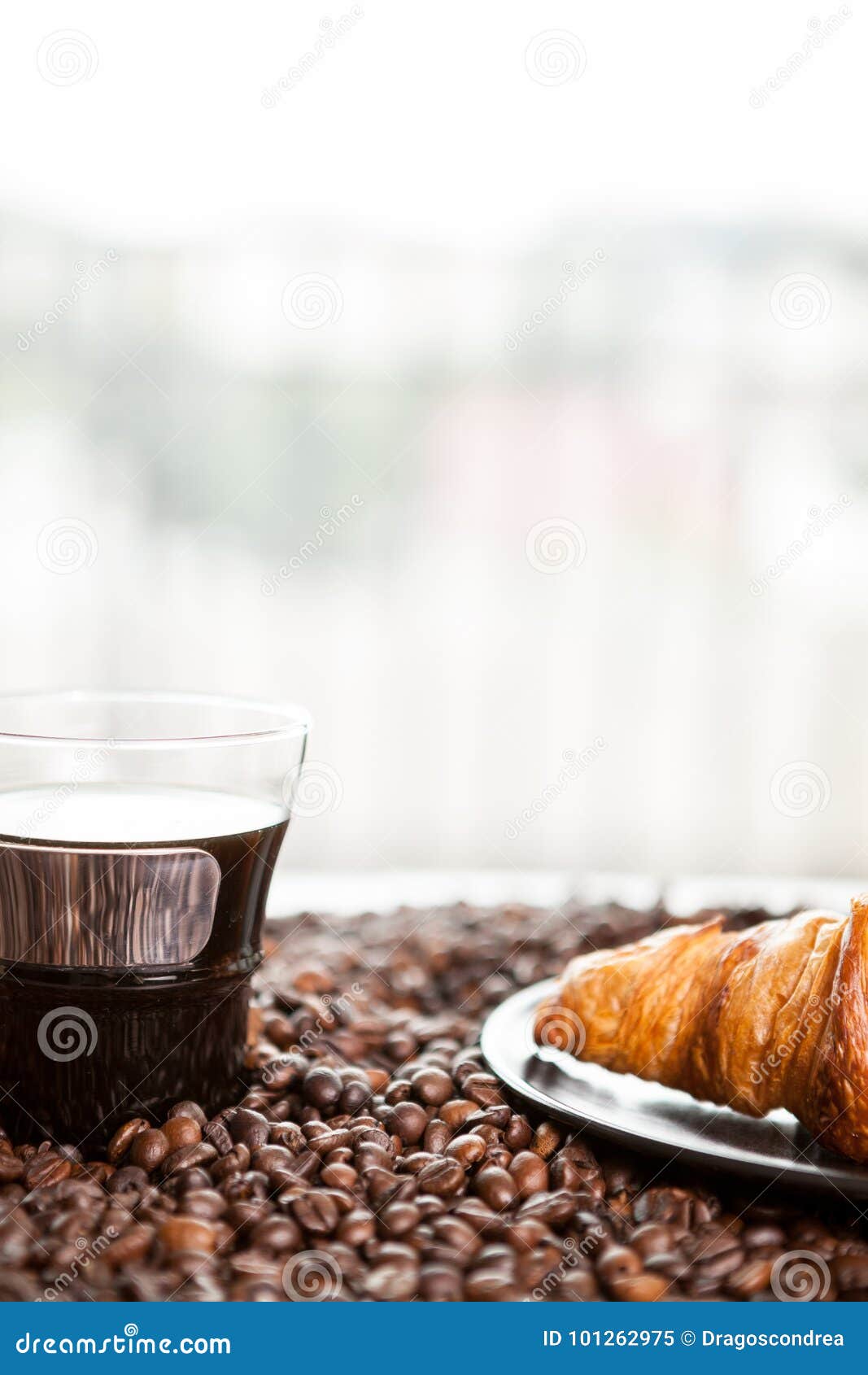 Coffee Beans Donut And A Cup Of Coffee Stock Image Image Of Coffee Cappuccino 101262975