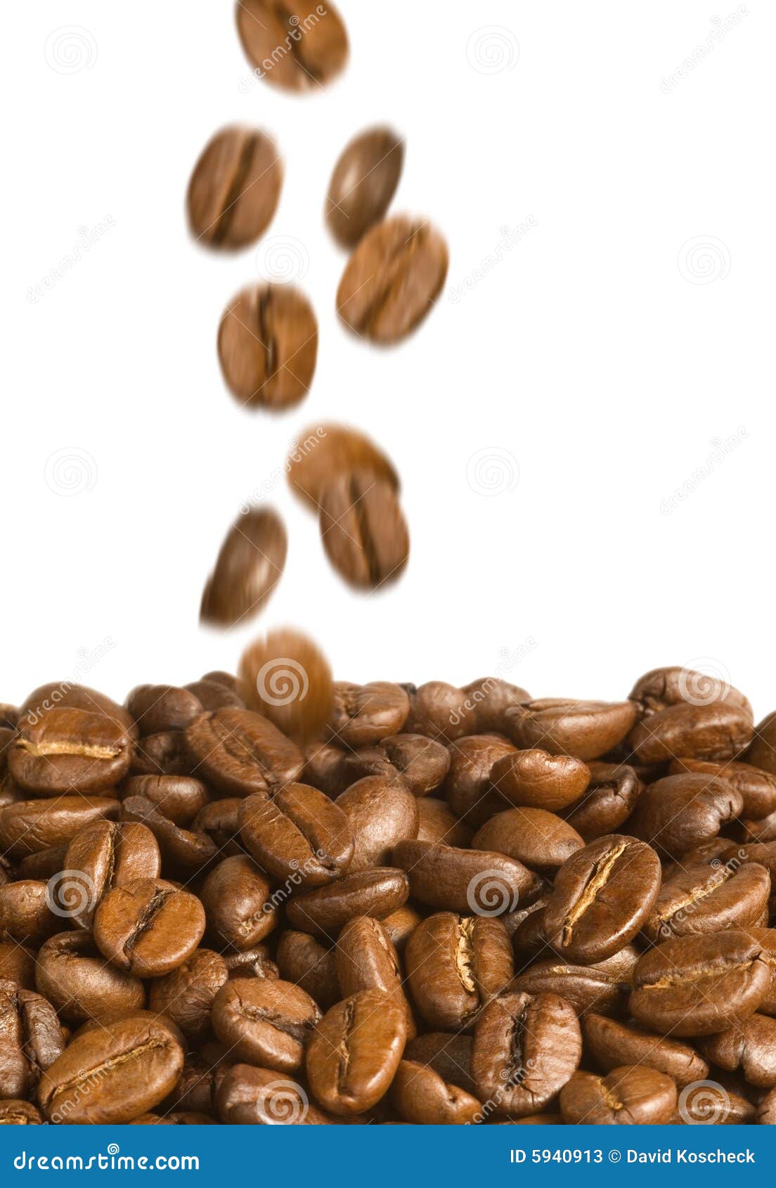 Coffee beans dropping stock image. Image of aroma, bean - 5940913