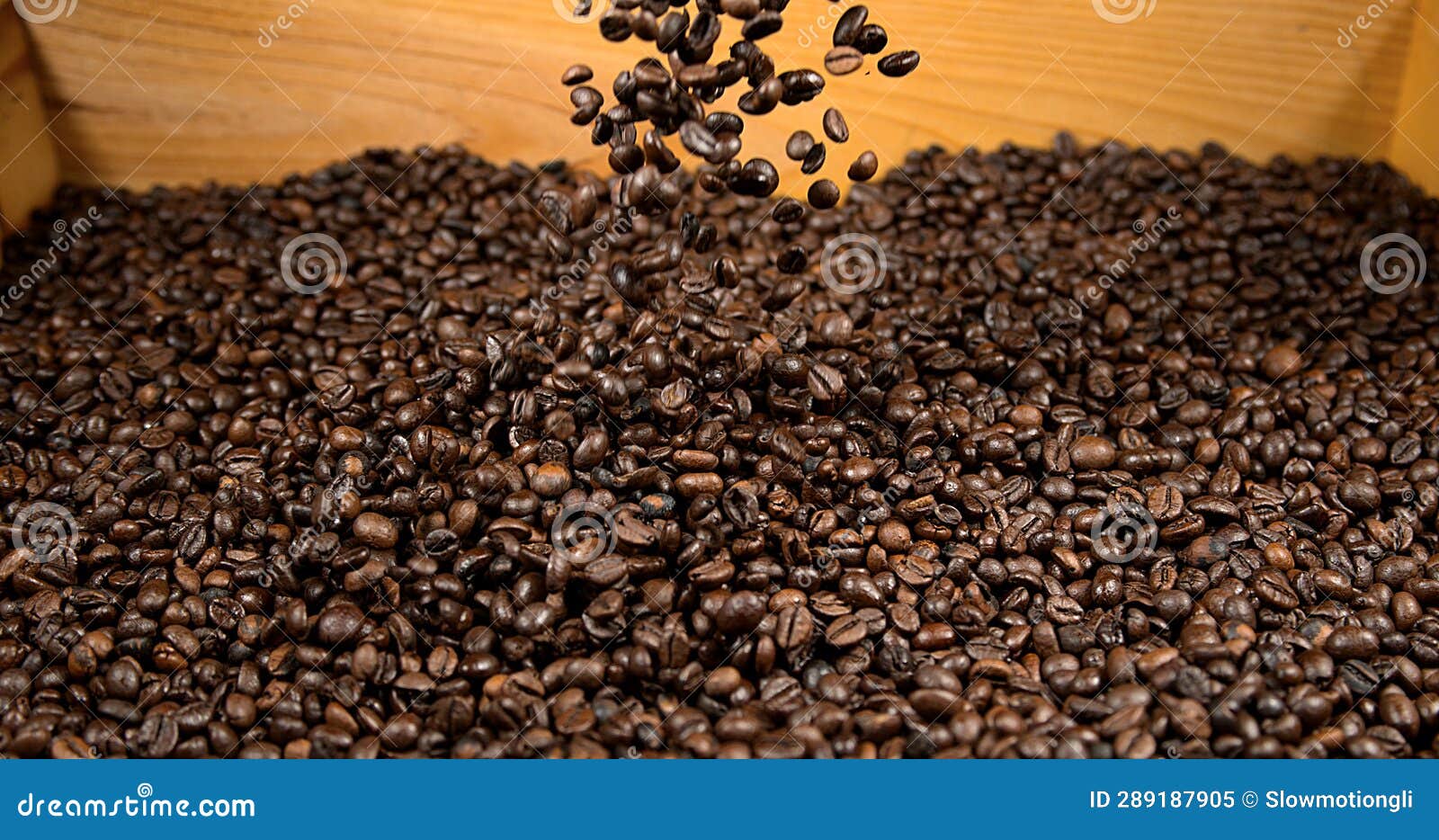 Coffee Beans Falling stock image. Image of still, breakfast - 289187905