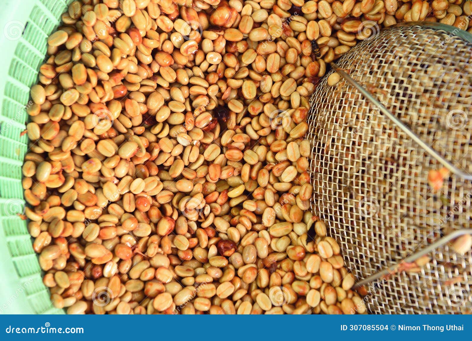 Coffee Beans,in the Ferment and Wash Method Stock Photo - Image of ...