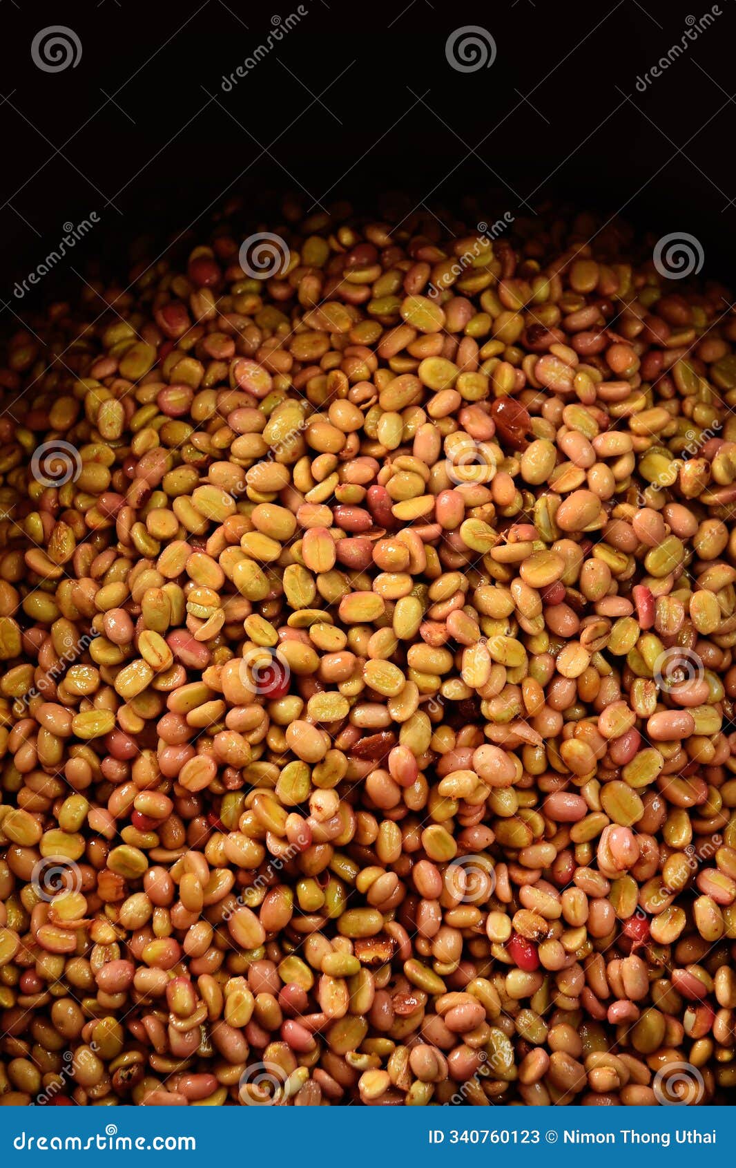 Coffee Beans,in the Ferment and Wash Method Stock Image - Image of ...