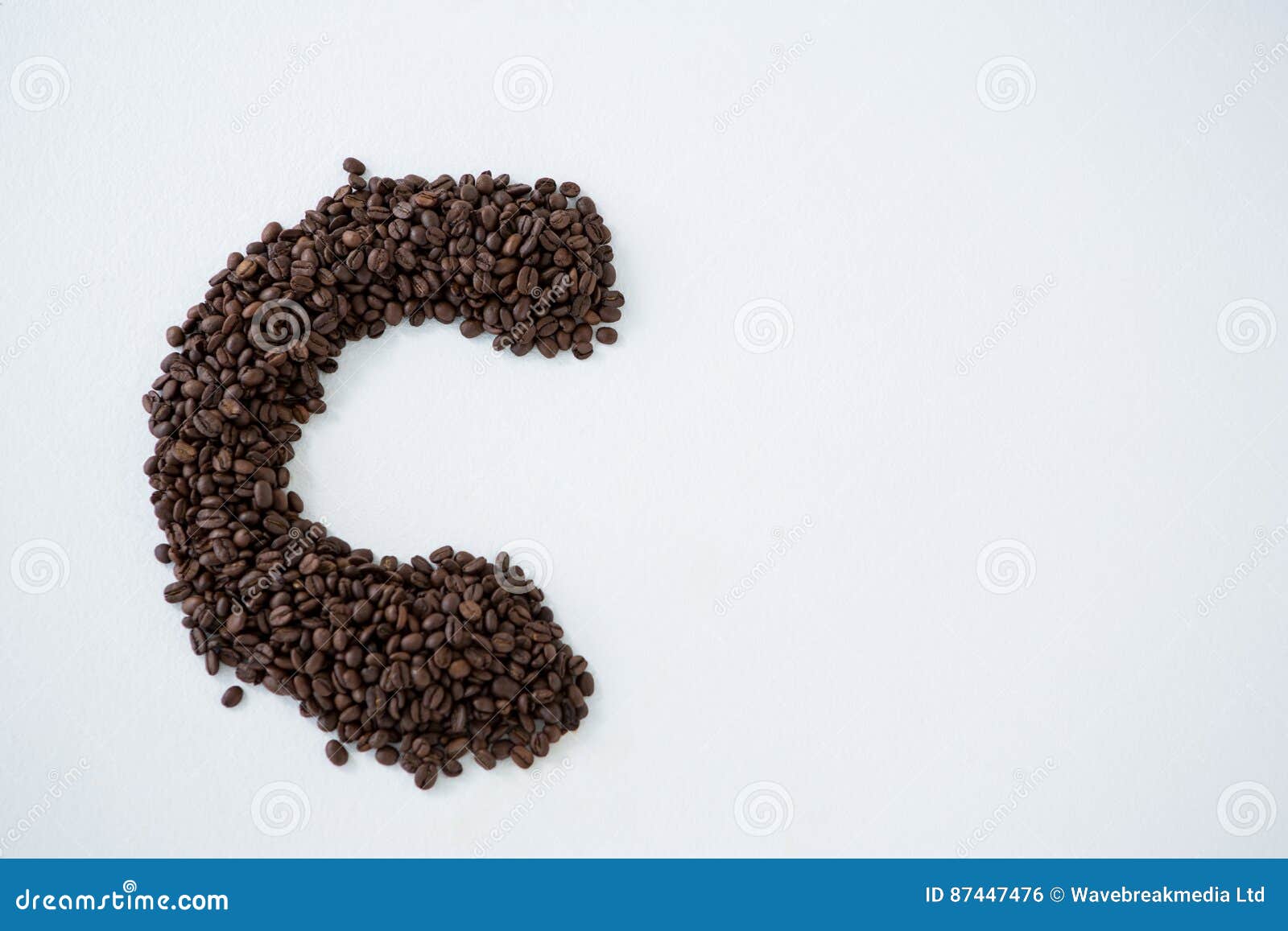 Coffee Beans Forming Alphabet C Stock Photo - Image of aromatic ...