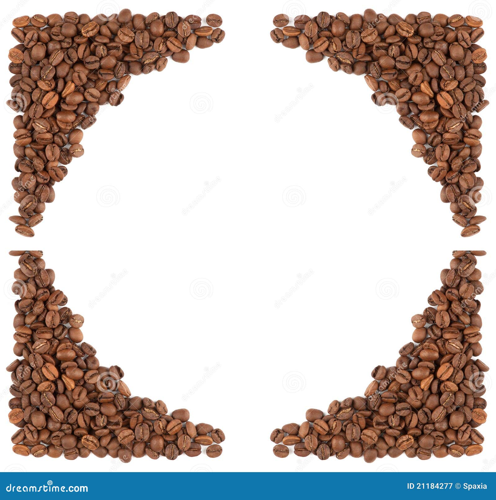 Coffee beans frame stock image. Image of flow, group - 21184277
