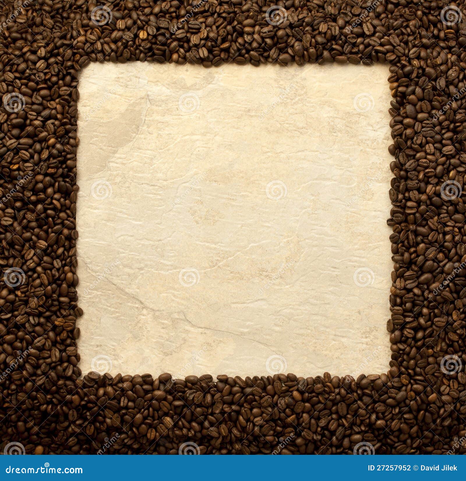 Coffee beans frame stock photo. Image of food, fiber - 27257952