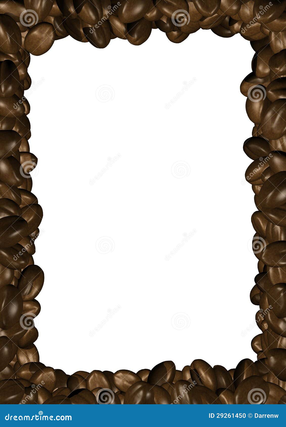 Coffee beans Frame stock illustration. Illustration of bean - 29261450