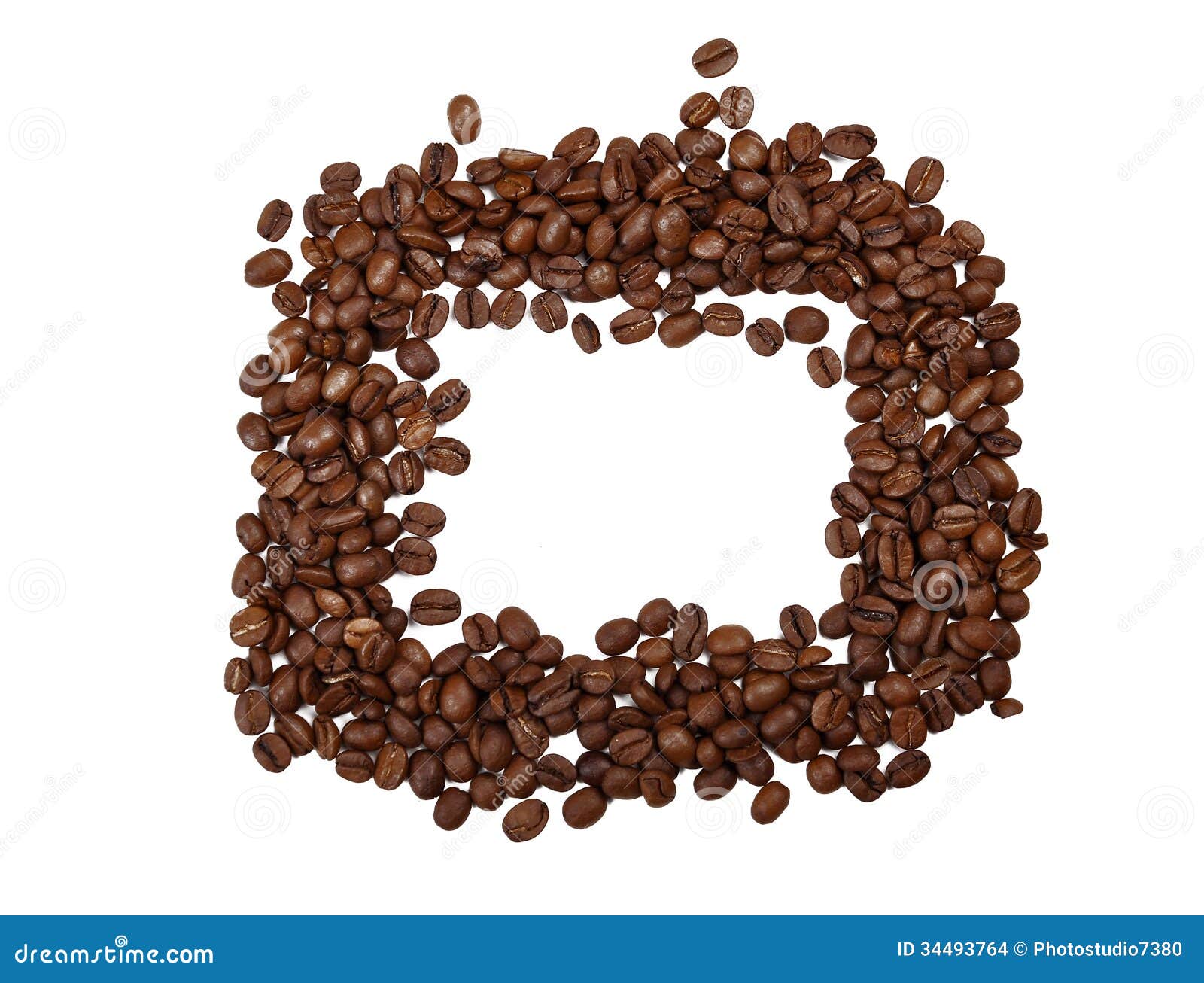 Coffee beans frame stock photo. Image of memory, frame - 34493764