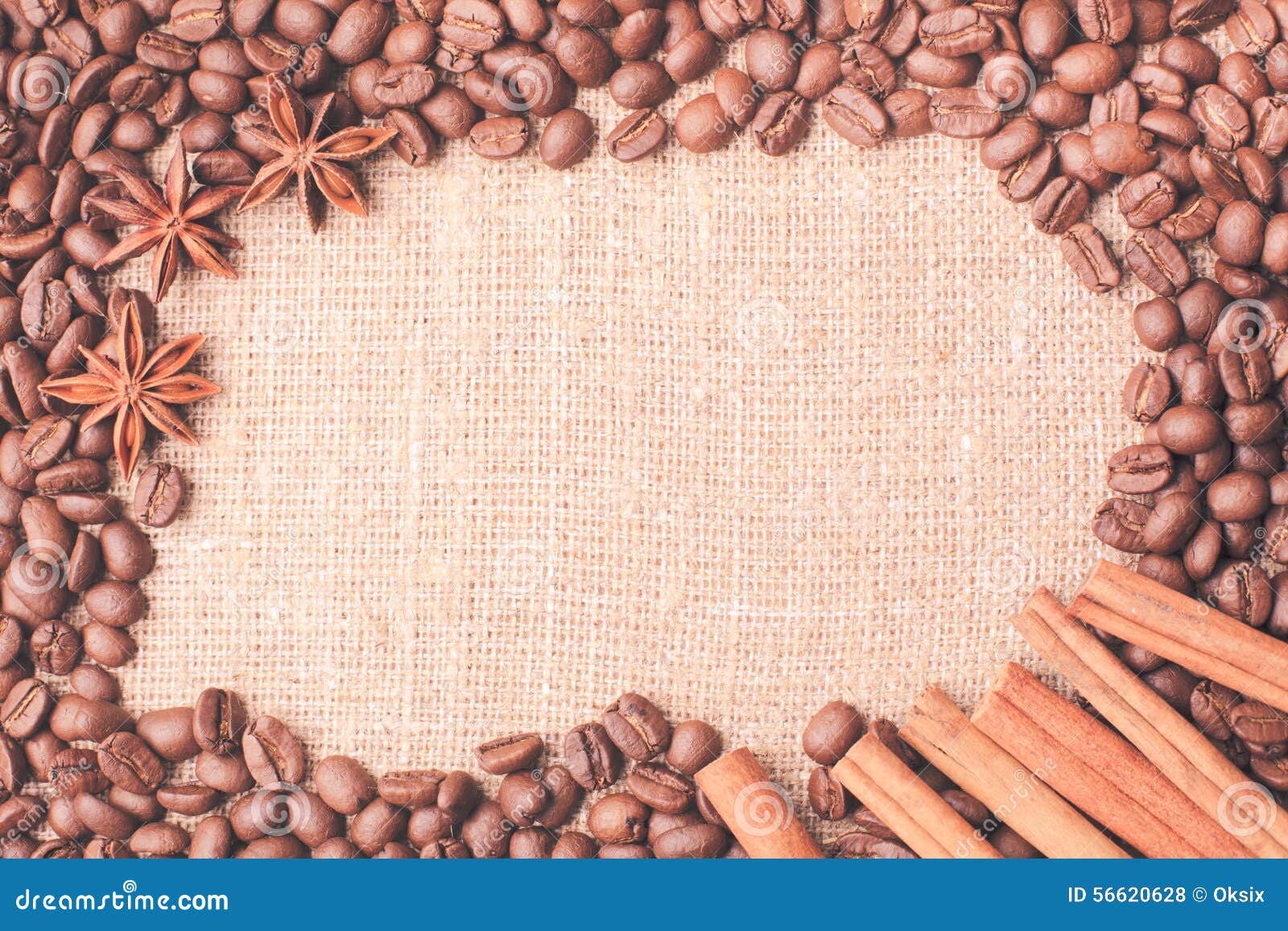 Coffee beans frame stock photo. Image of coffee, banner - 56620628