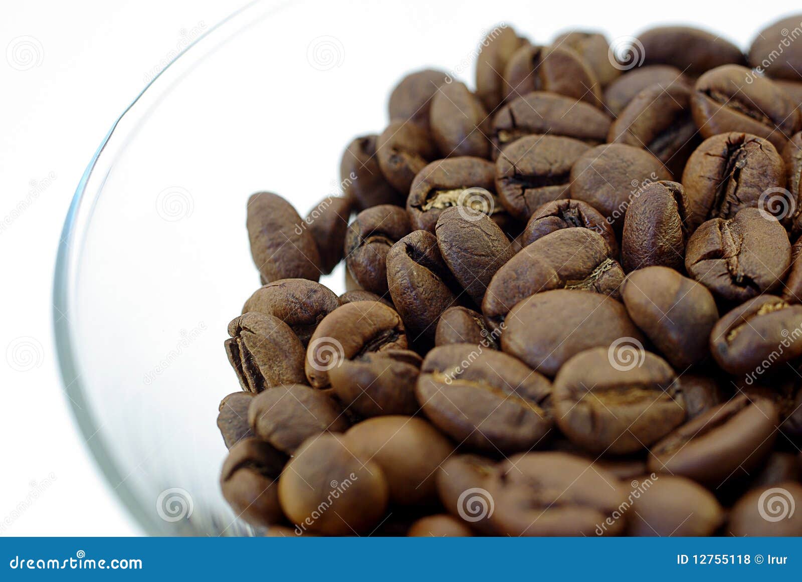 Coffee beans in glass stock photo. Image of glass, caffeine - 12755118