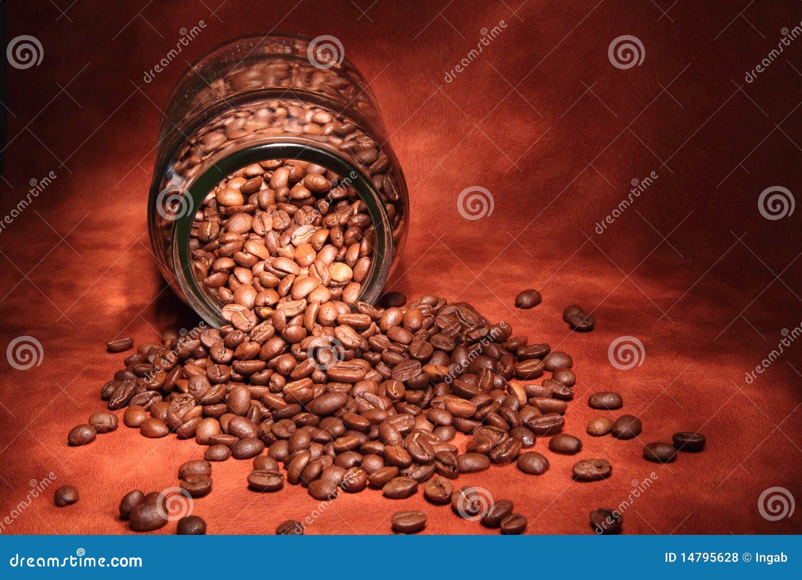 Coffee Beans in a Glass Jar Stock Photo - Image of aromatic, coffee ...
