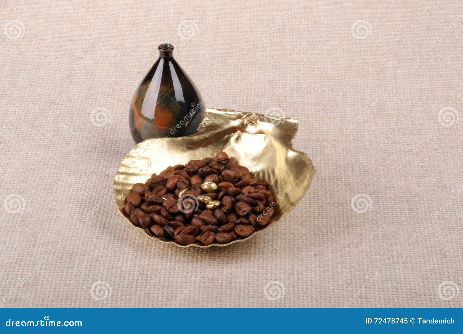 Coffee Beans Golden Shell Stock Photos - Free & Royalty-Free Stock ...