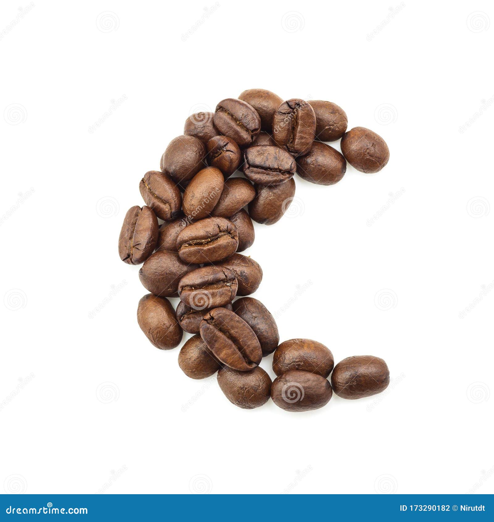 Coffee Beans Half Moon Shape Stock Photo - Image of brown, shape: 173290182