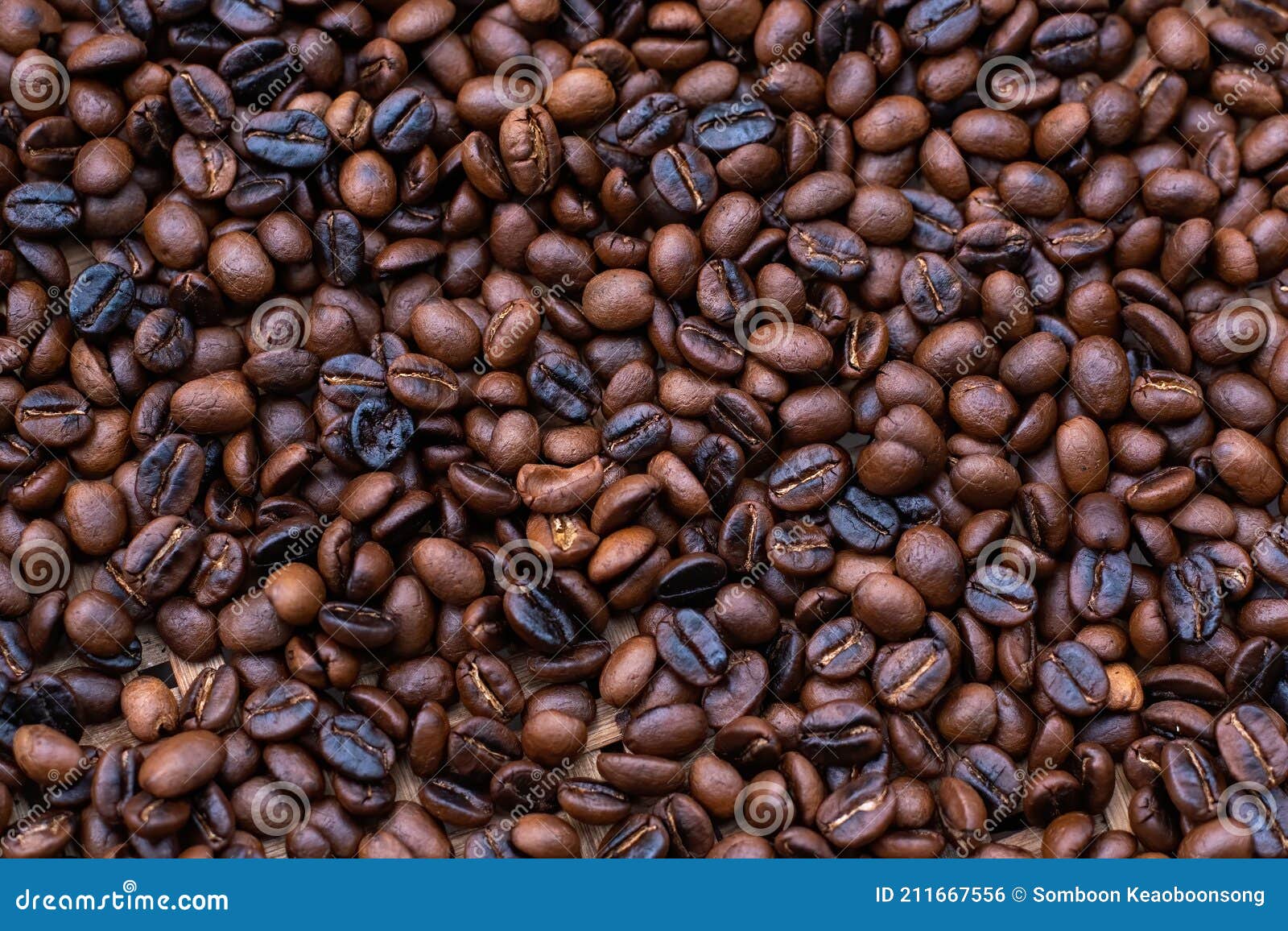 Coffee Beans that Have Been Roasted until Cooked and Burned Some ...