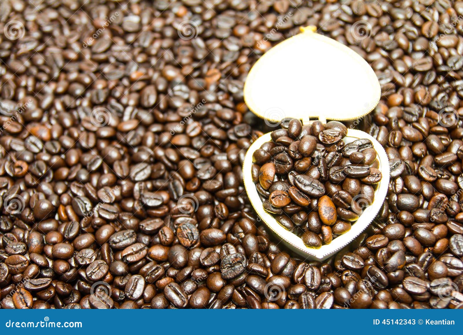 Coffee beans heart-shaped stock image. Image of dark - 45142343