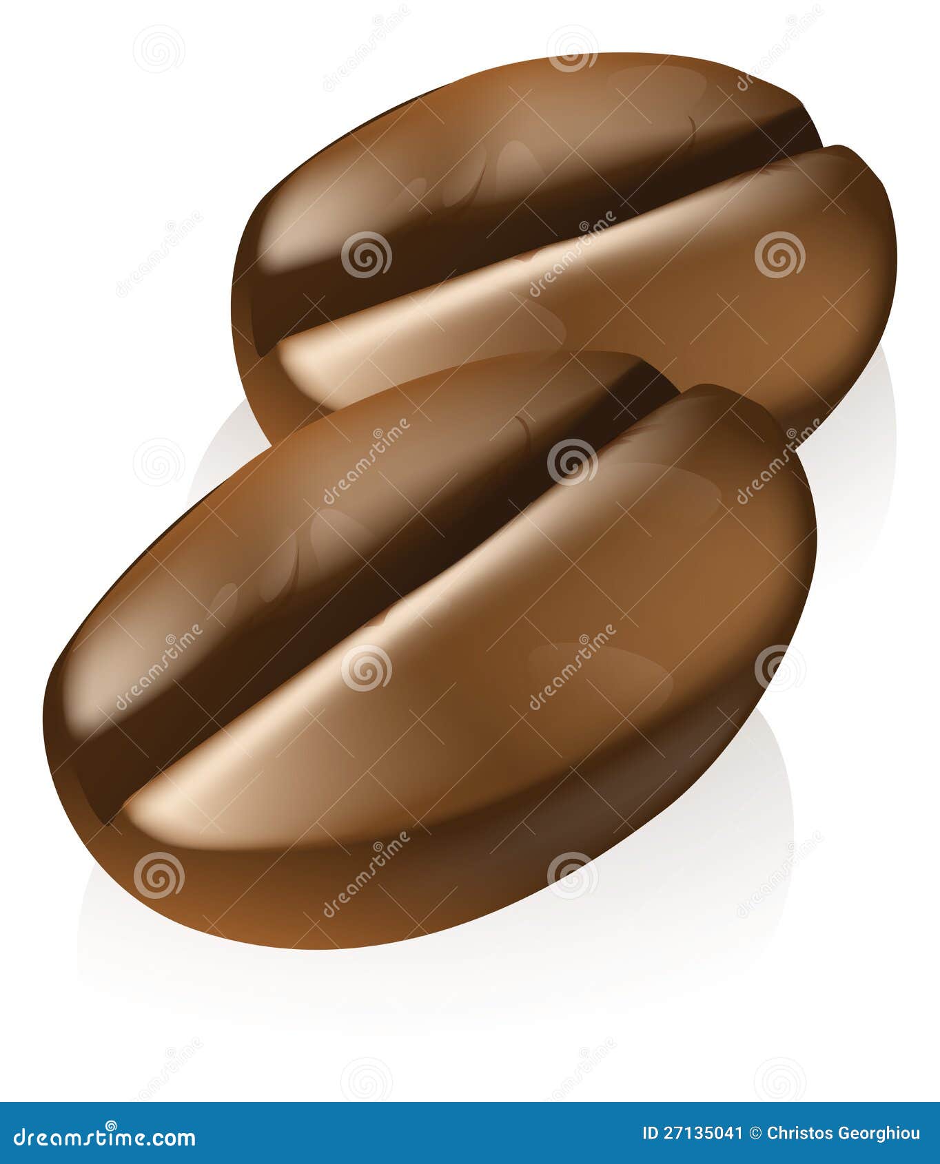 Coffee Beans Illustration stock vector. Illustration of arabic - 27135041
