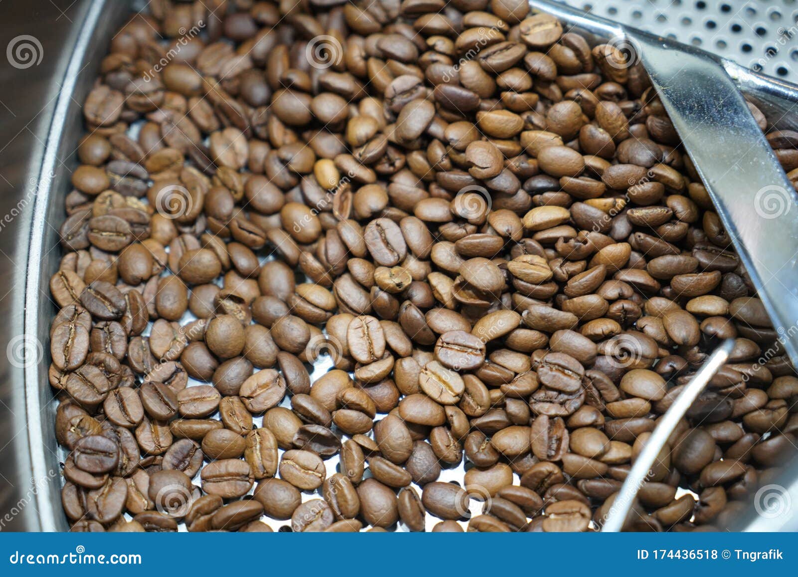Coffee Beans Inside Coffee Maker Stock Photo - Image of breakfast ...