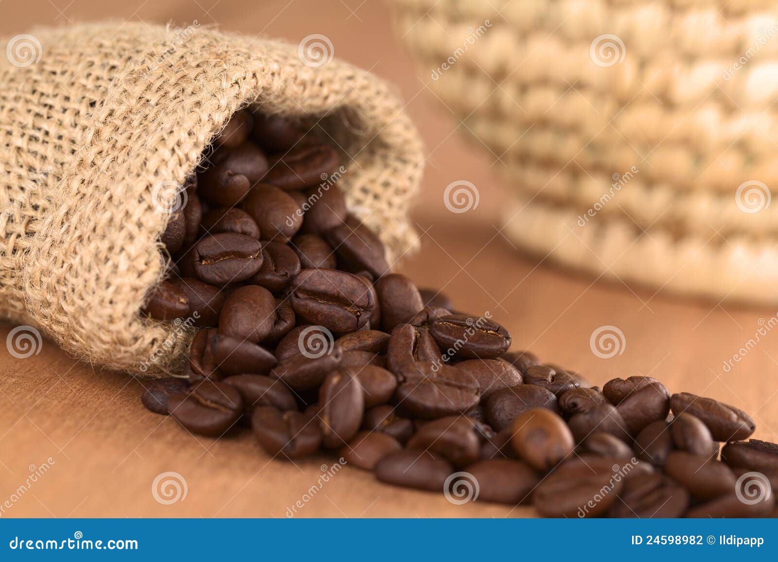 Coffee Beans in Jute Bag stock photo. Image of textile - 24598982