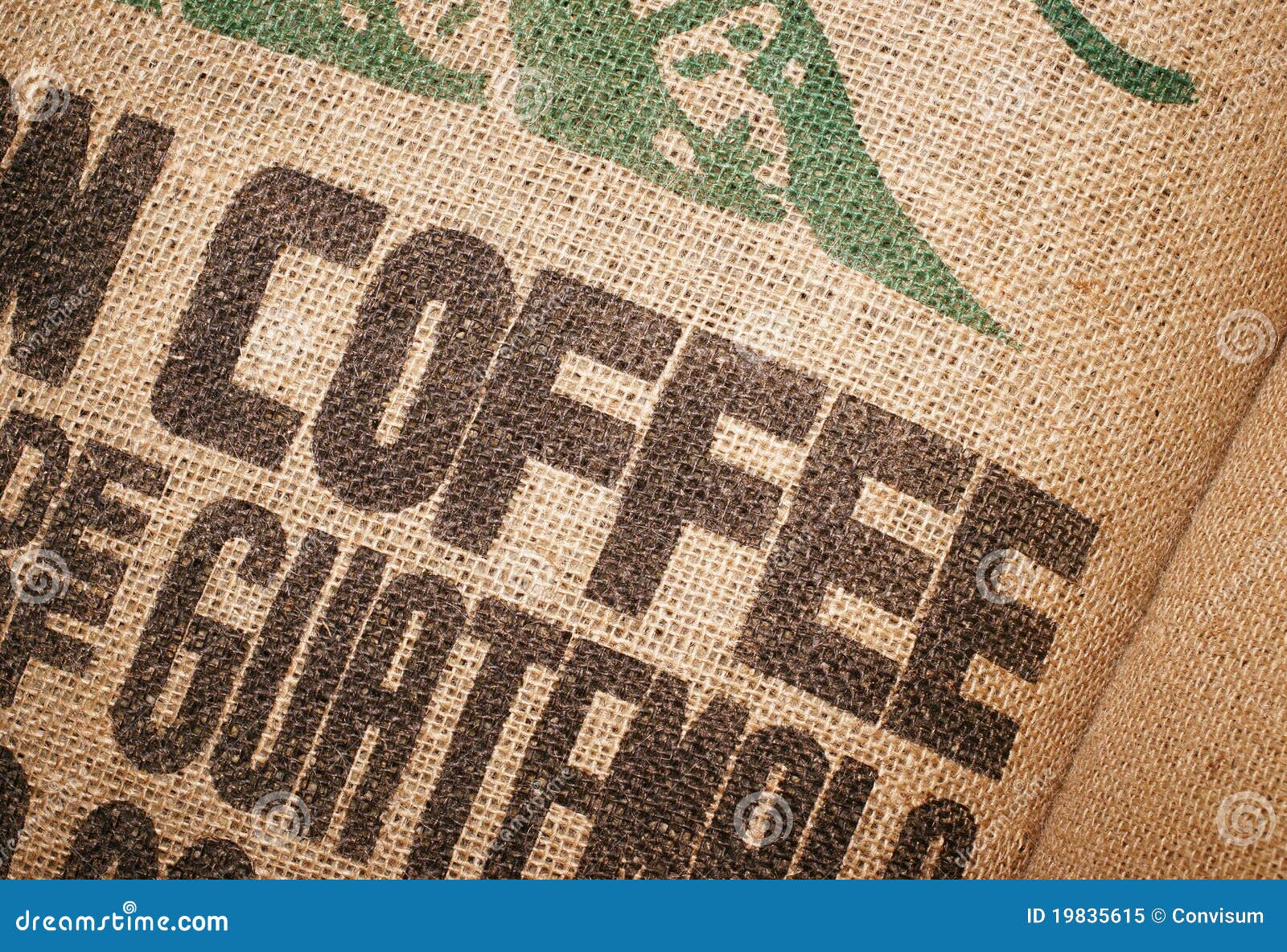 Coffee Beans Jute Sack stock image. Image of coffee, guatemala - 19835615