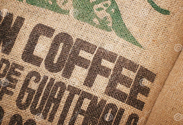 Coffee Beans Jute Sack stock image. Image of coffee, guatemala - 19835615