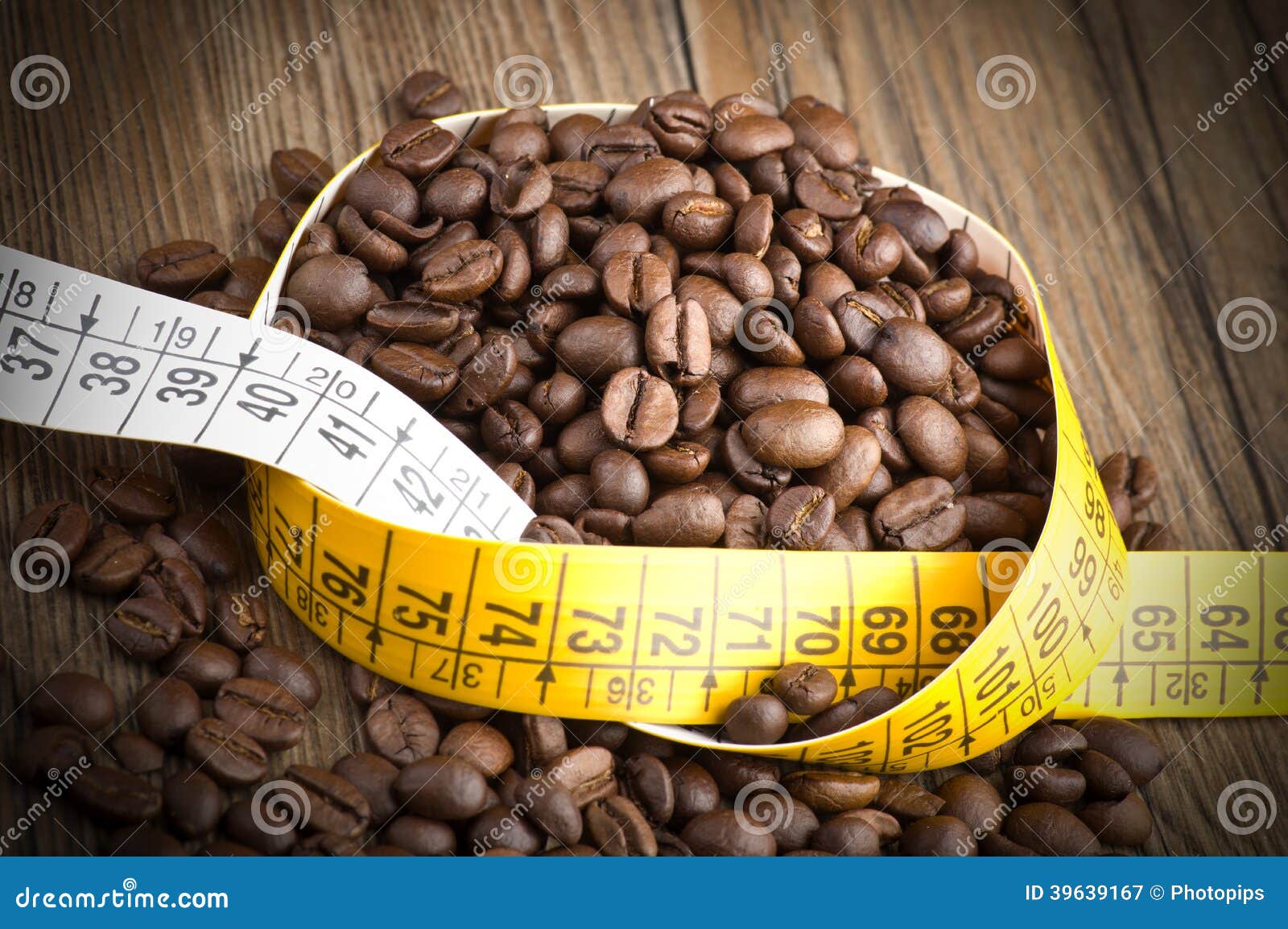 Coffee beans and meter stock image. Image of background - 39639167