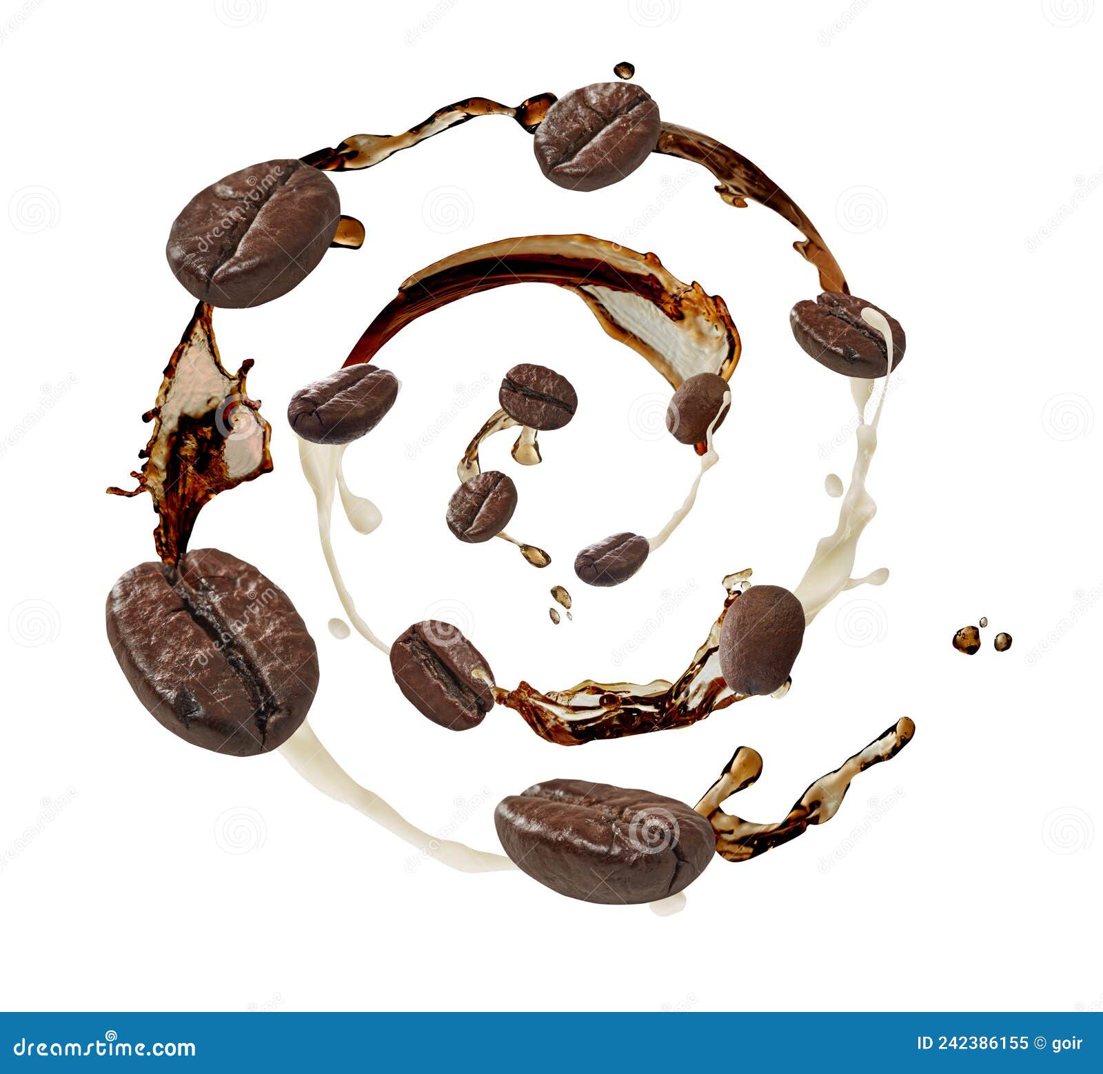 Flying coffee stock image. Image of freshness, bean - 242386155