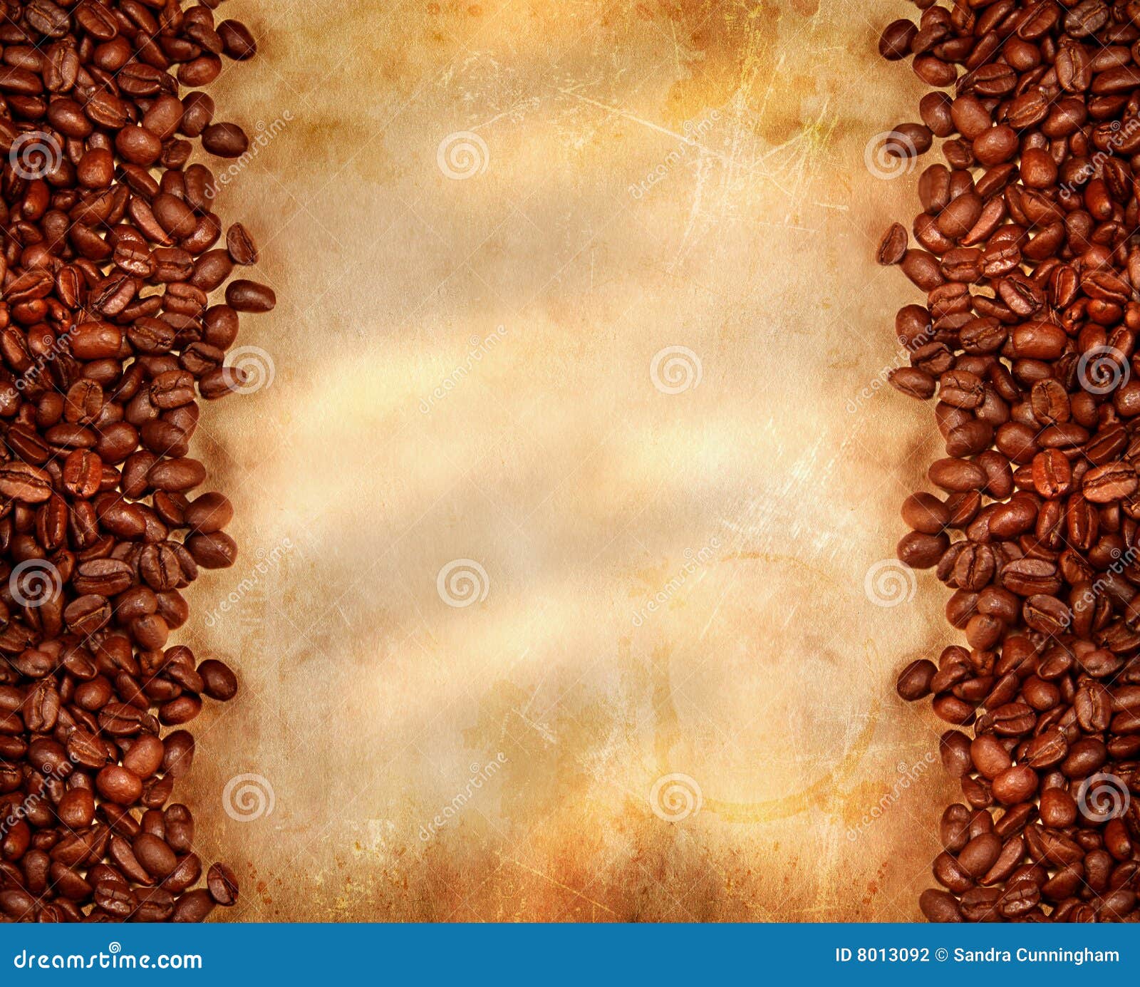 Coffee Beans on Old Parchment Stock Photo - Image of parchment, paper ...