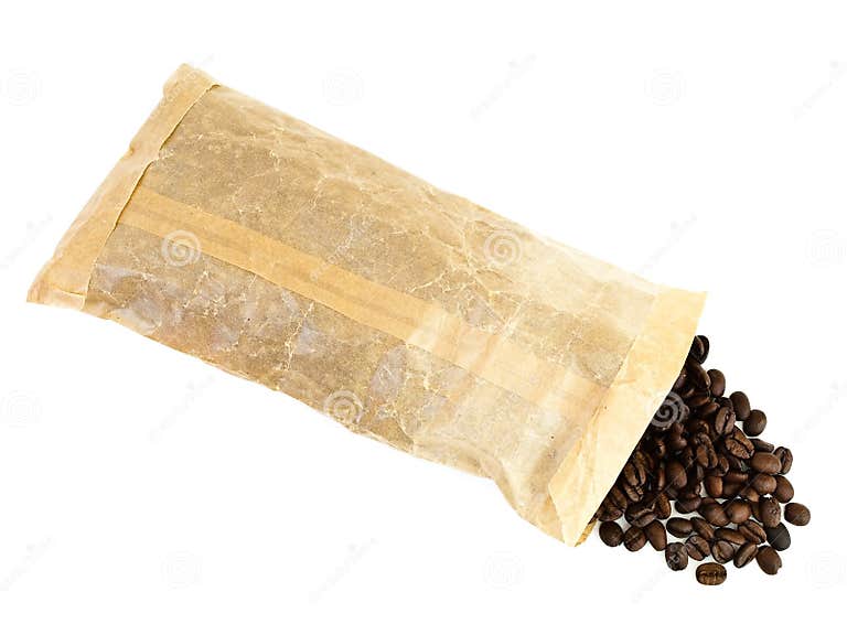 Coffee beans in pack stock photo. Image of full, bean - 7635916