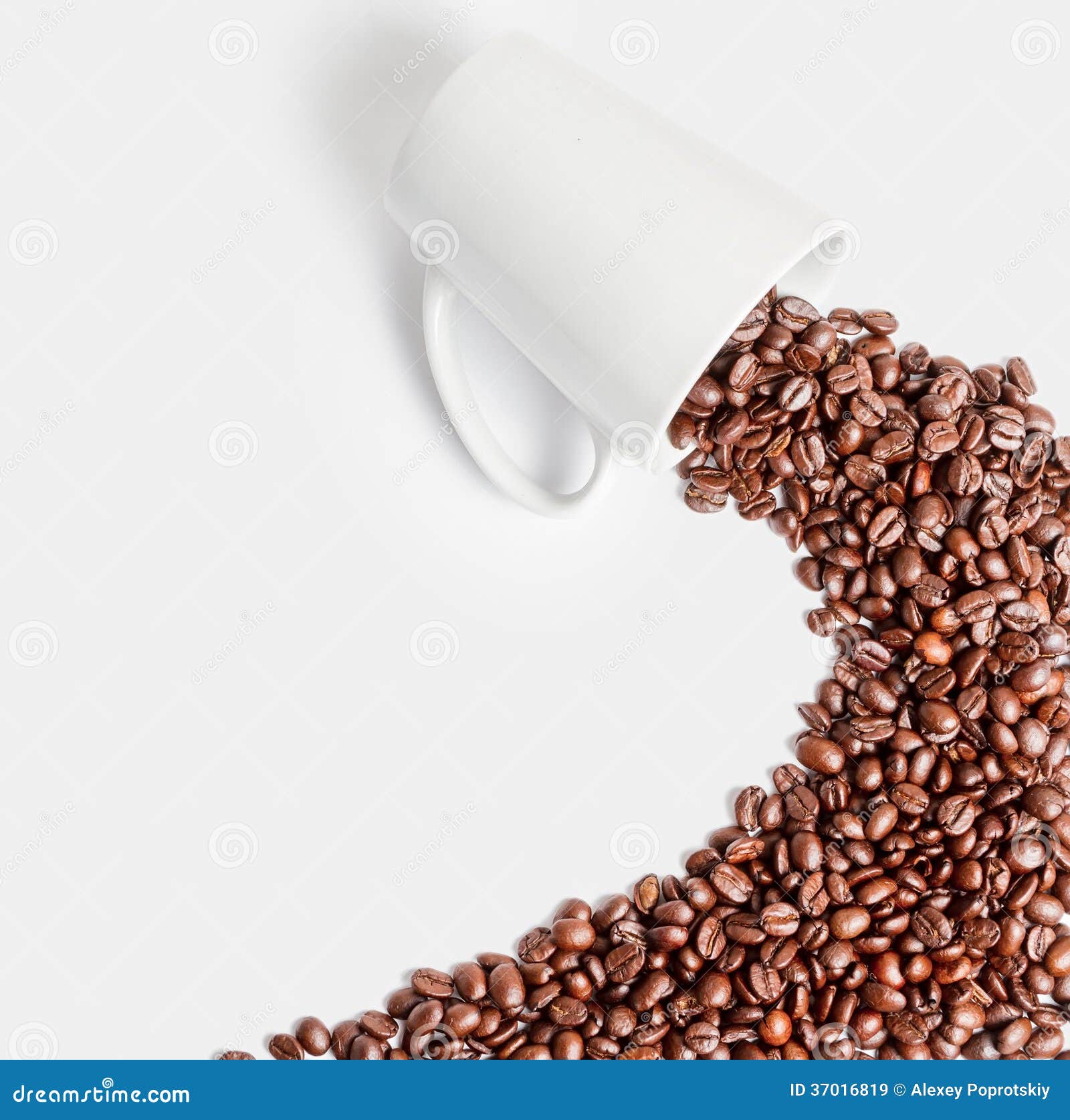 Coffee beans path stock image. Image of black, brown - 37016819
