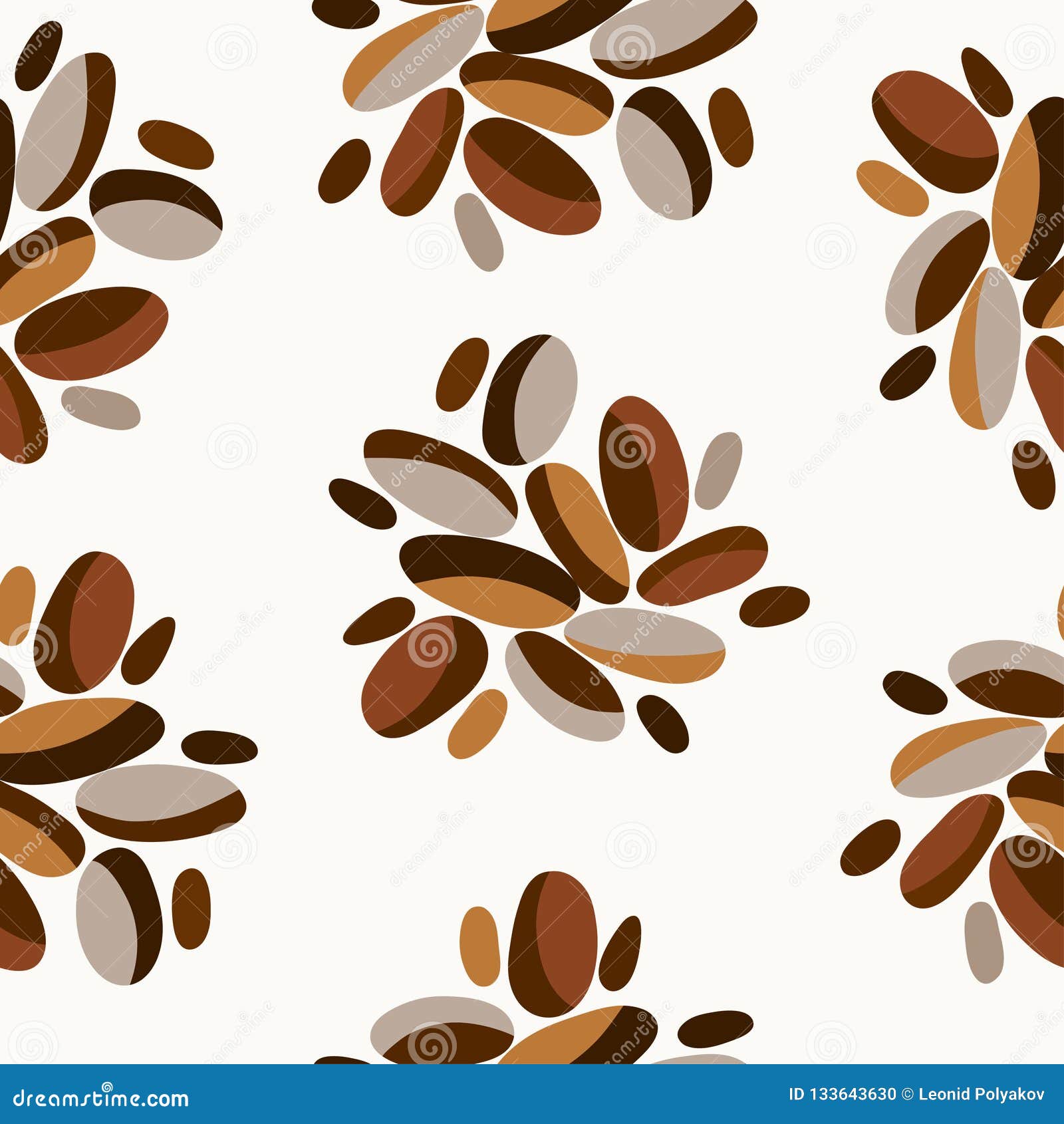 Coffee Beans Pattern Illustration Stock Illustration - Illustration of ...