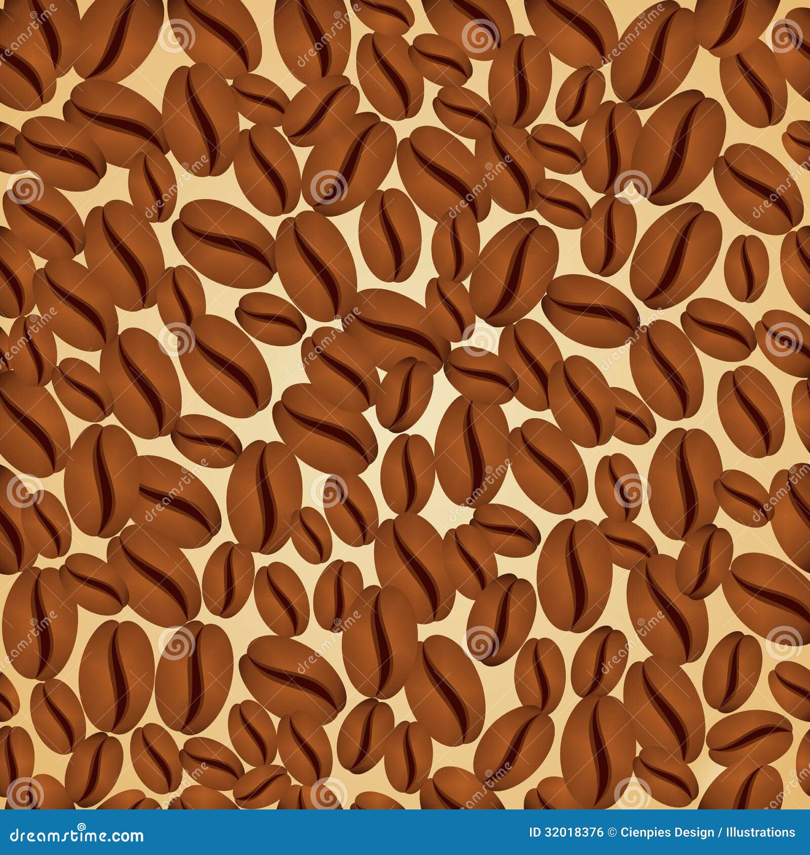 Coffee beans pattern stock vector. Illustration of cafe - 32018376