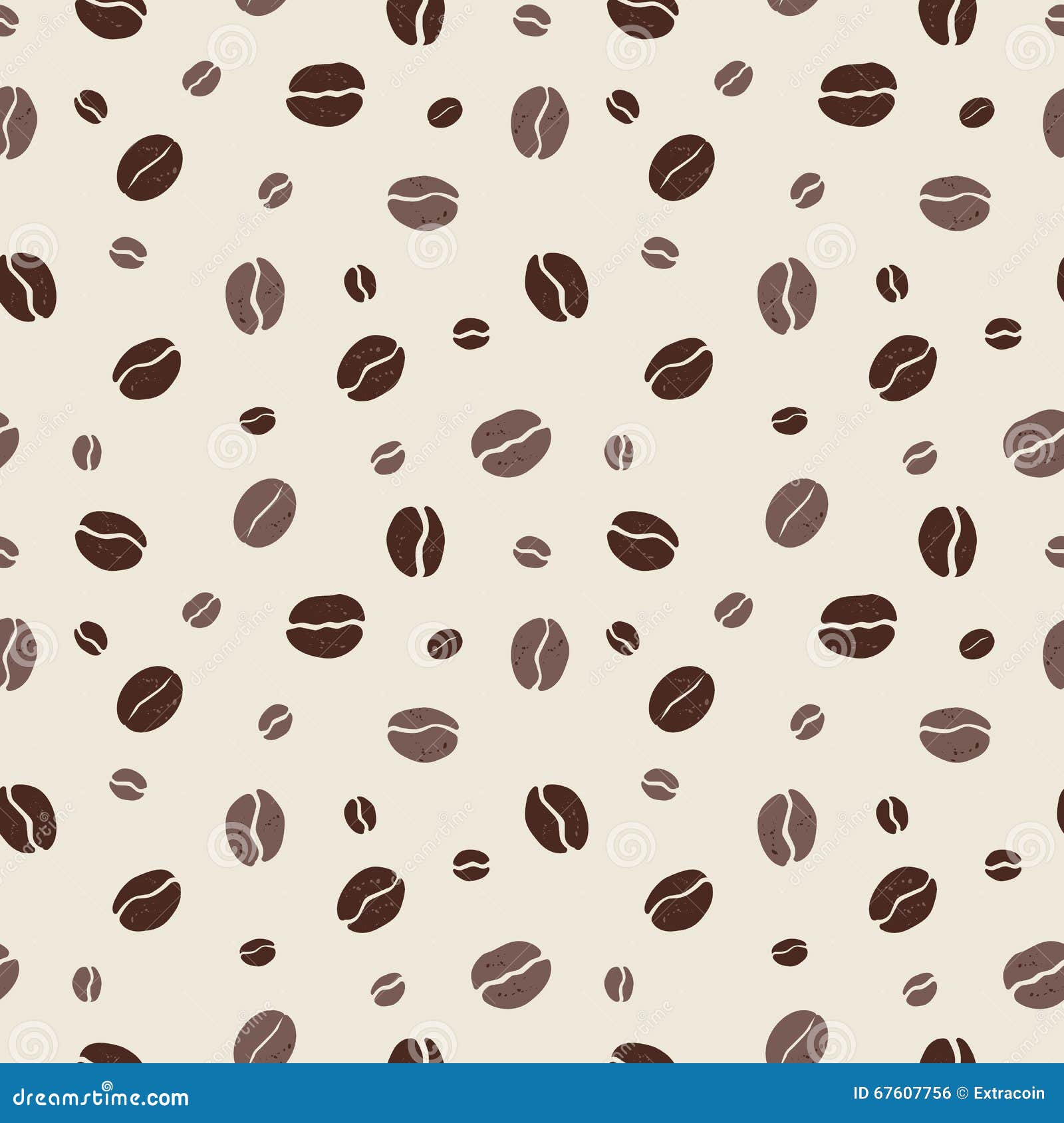 Coffee beans pattern stock vector. Illustration of cafe - 67607756