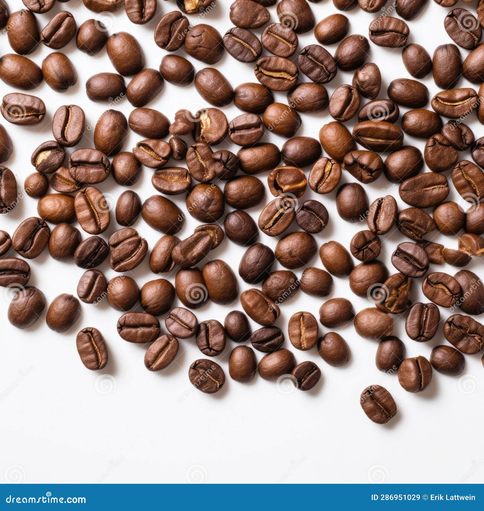 Coffee Beans on Plain White Background - Product Photography Stock ...