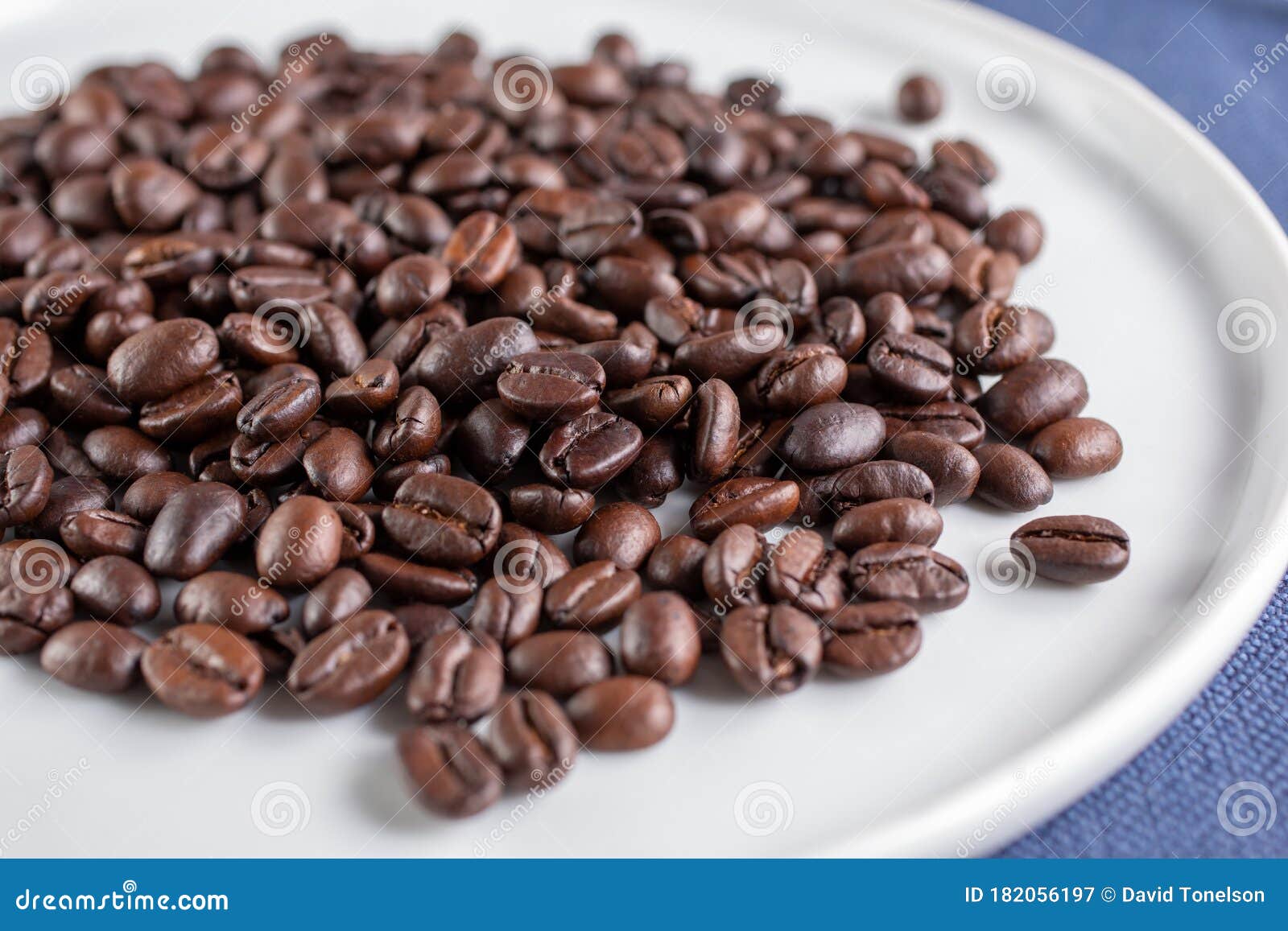 Coffee beans plate stock image. Image of copy, plate - 182056197