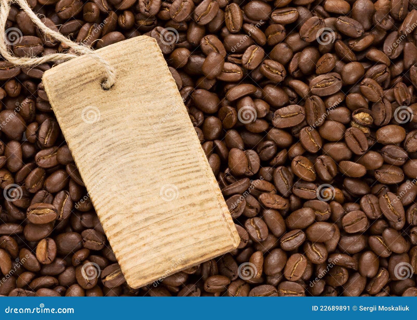 Coffee beans and price tag stock image. Image of price - 22689891