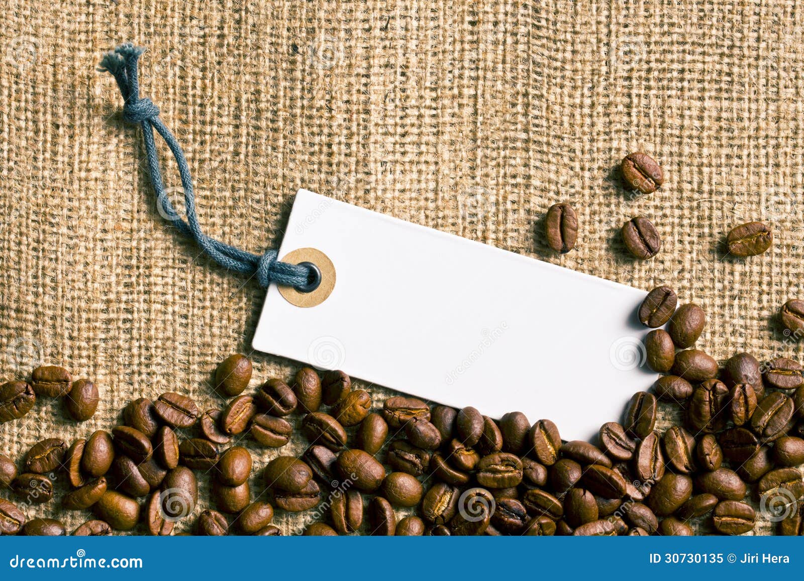 Coffee beans and price tag stock image. Image of full - 30730135