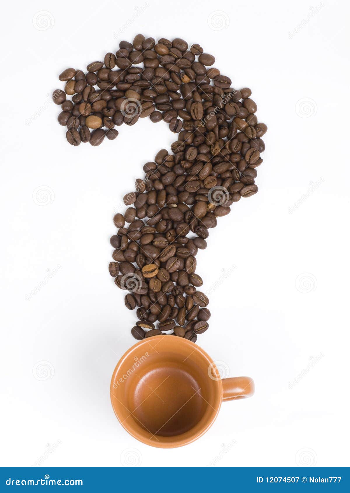 Coffee Beans. Question Mark Stock Image - Image of texture, seeds: 12074507