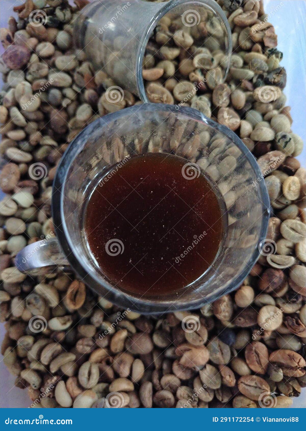 Coffee and Coffee Beans Robusta Stock Photo - Image of robusta, beans ...