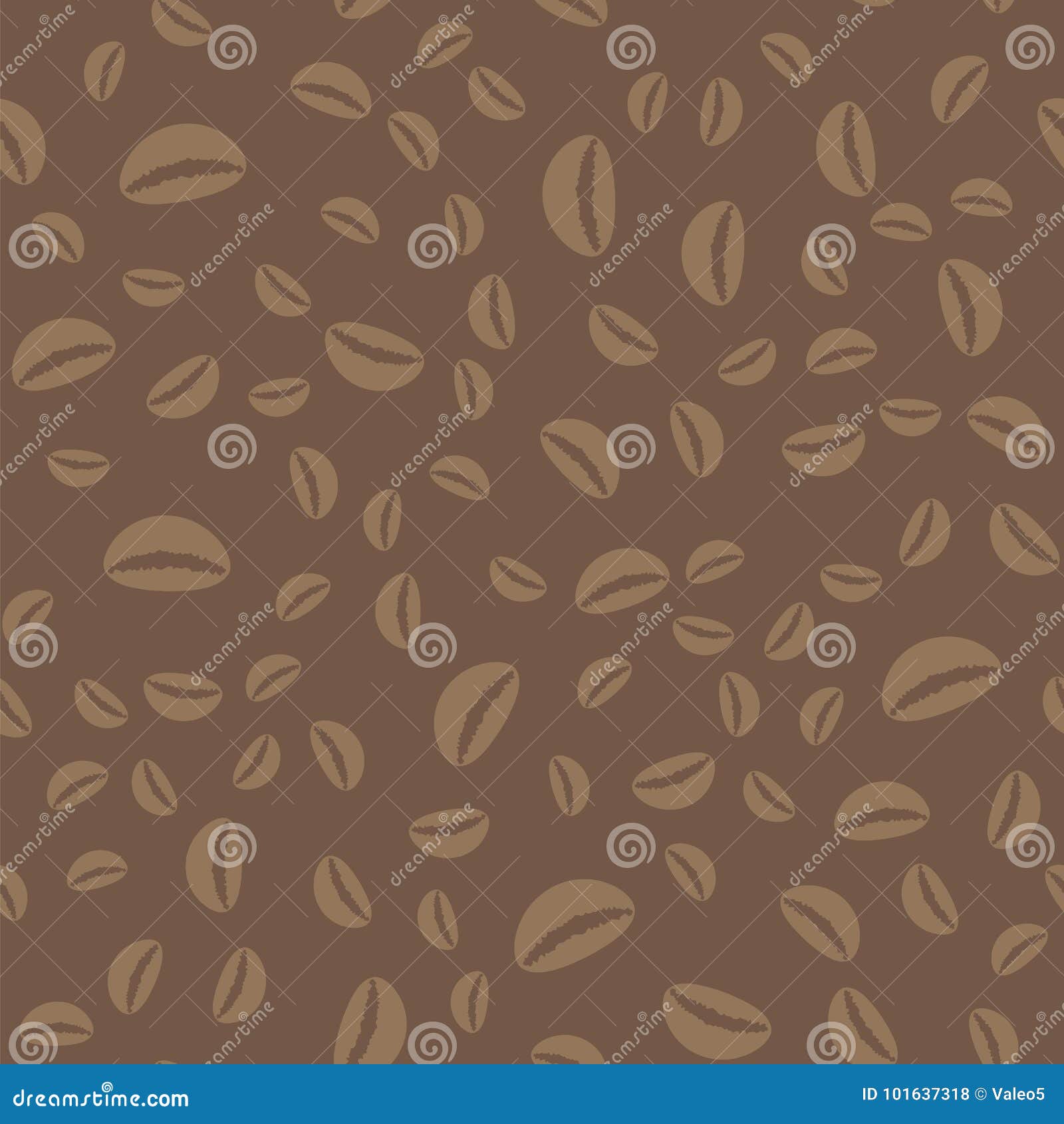 Coffee Beans Seamless Pattern Stock Illustration - Illustration of ...