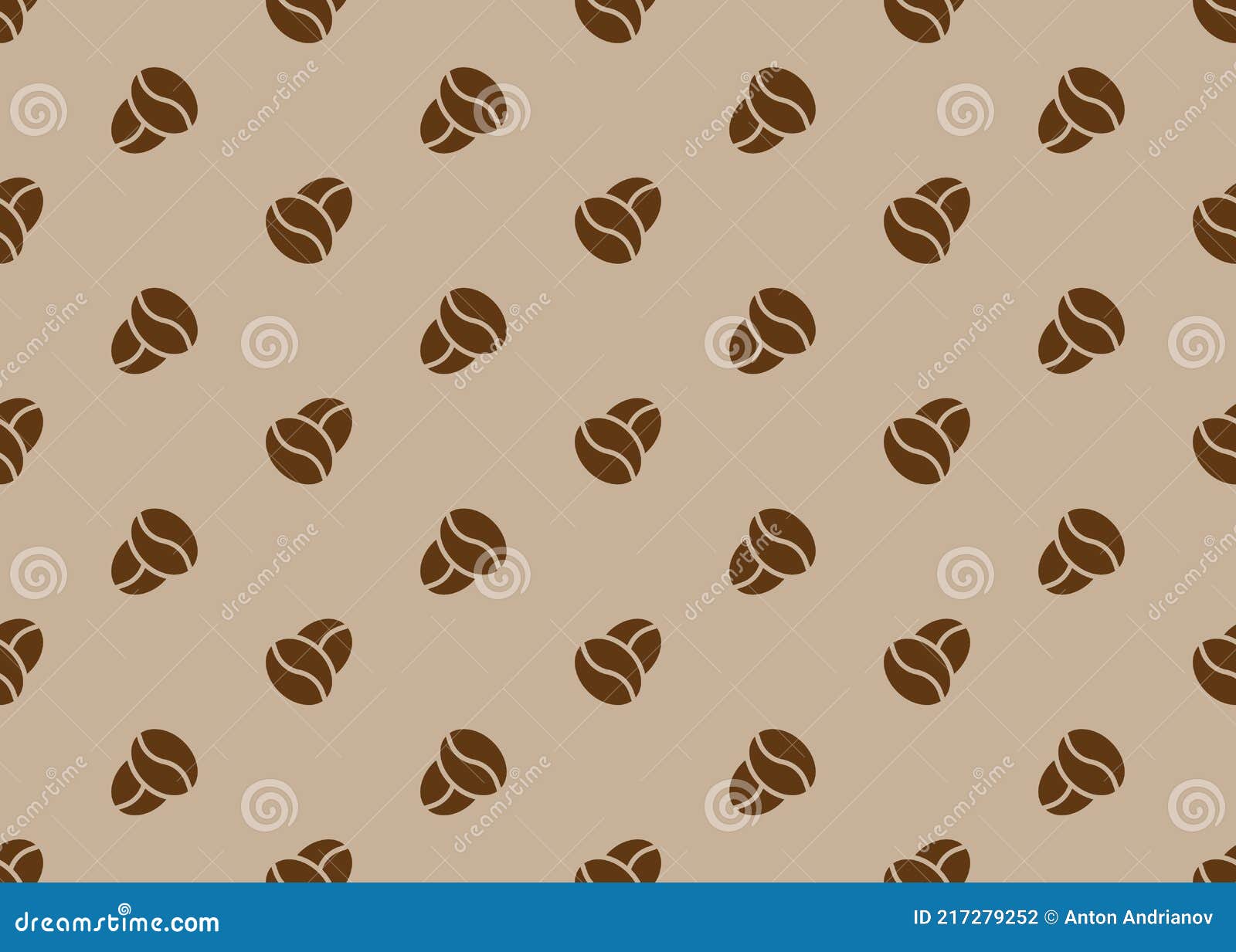 Coffee Beans. Seamless Texture. for Design and Printing. Stock Vector ...