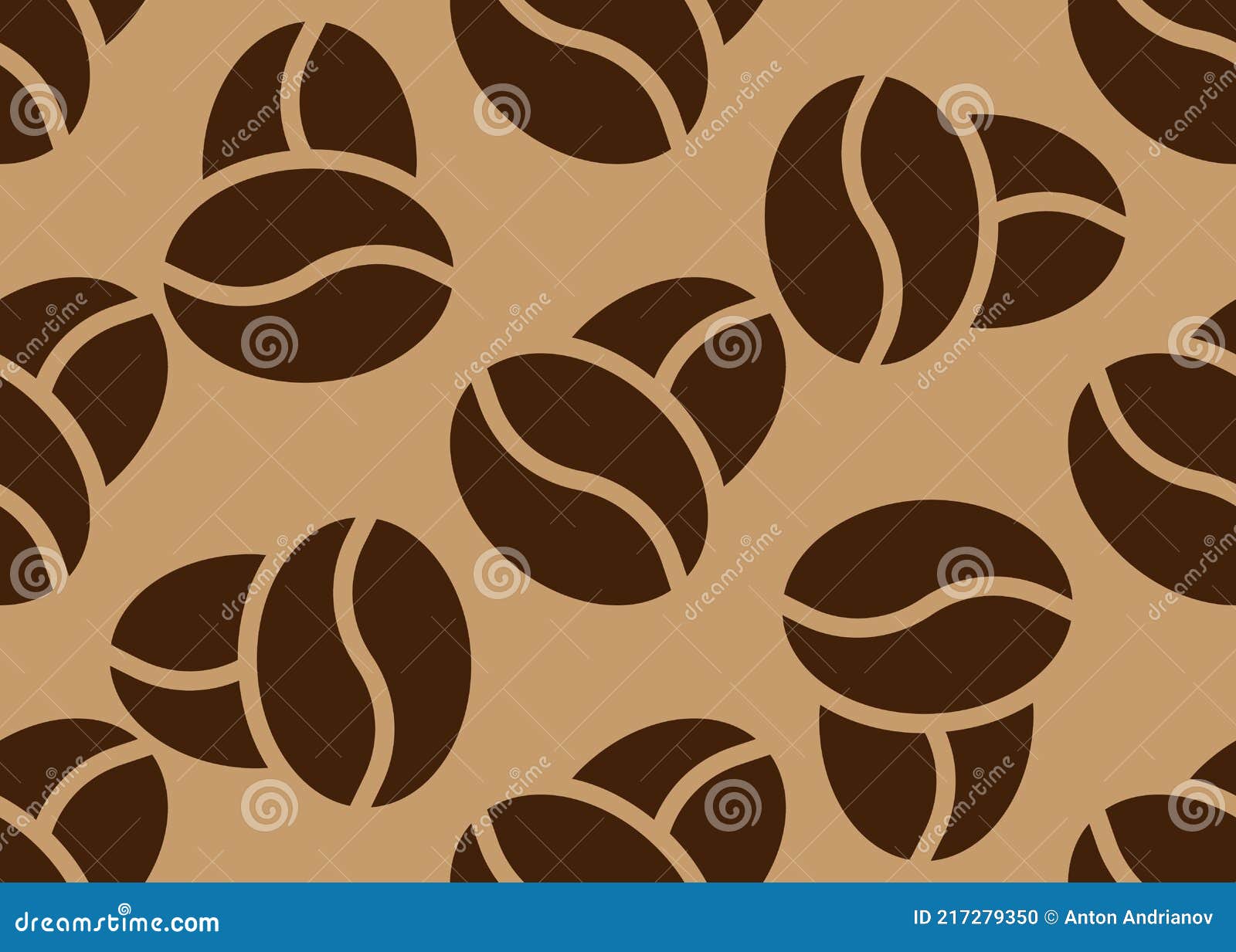 Coffee Beans. Seamless Texture. for Design and Printing. Stock Vector ...